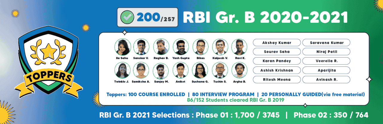 RBI Grade B 2023 Syllabus & Exam Pattern (Phase 1 & 2 and Interview Round)
